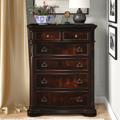 Astoria Grand Fletcher 6 Drawer Combo Dresser with Mirror Reviews Wayfair